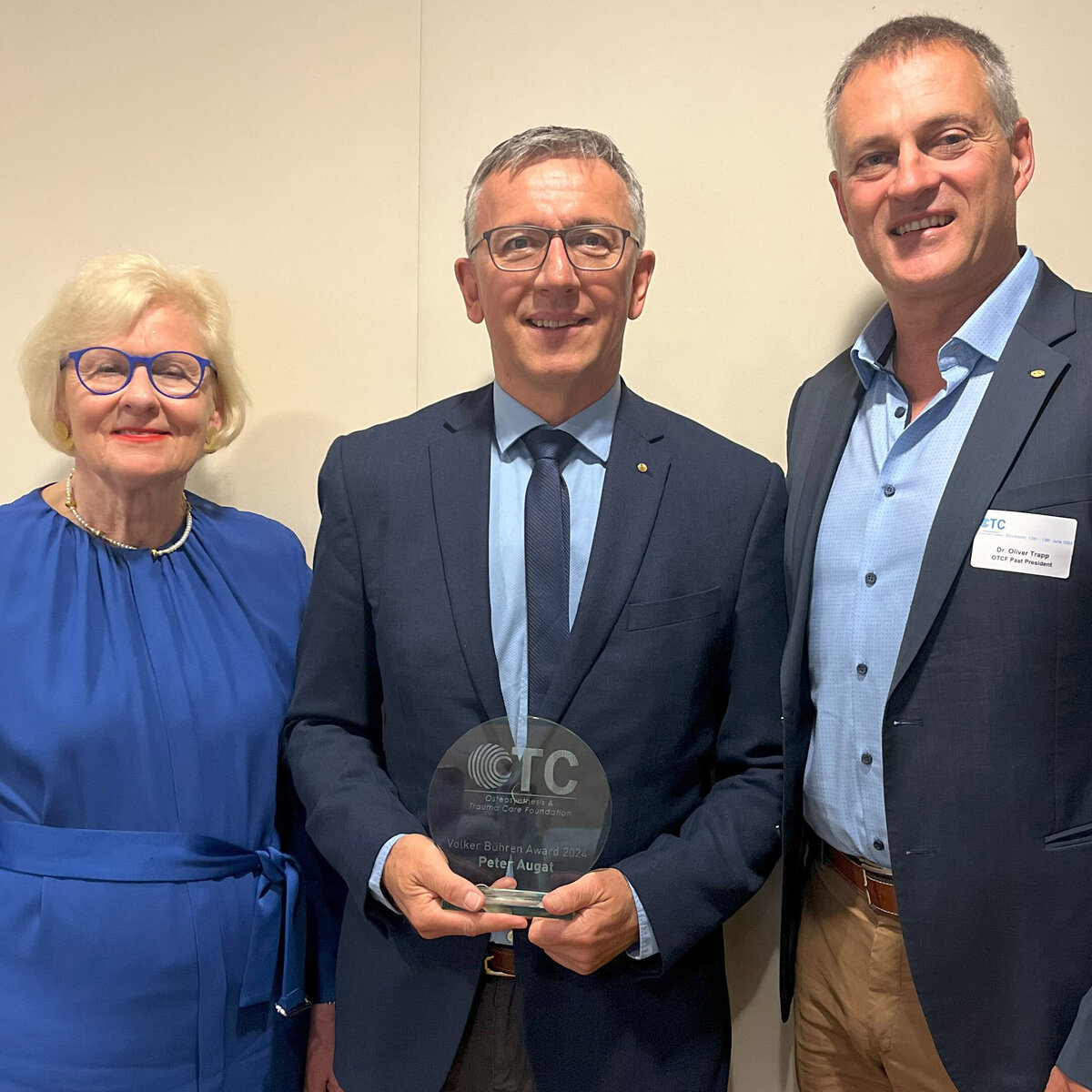 PMU Institute Director Peter Augat honored with the Volker Bühren Award ...